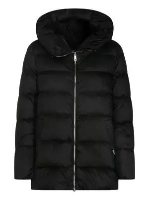 Add Hooded Zip Coat - Black