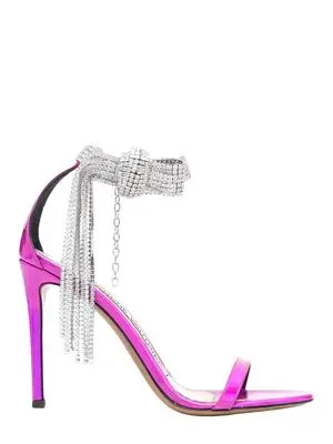 Alexandre Vauthier Alexandre Vauthier Crystal-Embellished Ankle Strap Sandals Pink