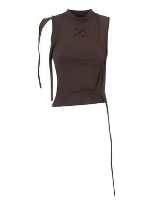 Ottolinger Sleeveless Strappy Top - Brown