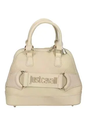 Just Cavalli Logo Plaque Tote Bag - Neutrals