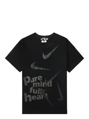 Comme Des Garçons X Nike Graphic-print T-shirt - Black