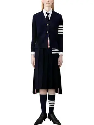 THOM BROWNE Thom Browne V-Neck Cardigan With Four-Bar Stripes