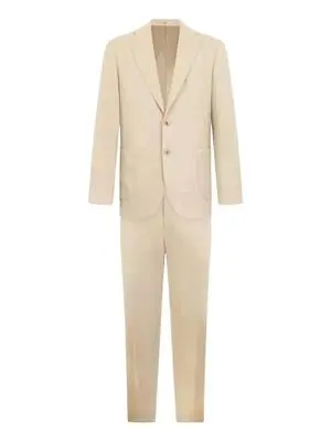 Brooks Brothers Single-breasted Wool-blend Suit - Neutrals