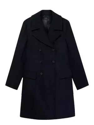 Brooks Brothers Double-breasted Wool-blend Overcoat - Blue