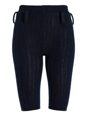 Prada Ribbed-knit Cotton Pull-on Shorts - Blue