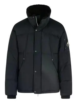 MOOSE KNUCKLES Logo-Patch Puffer Jacket