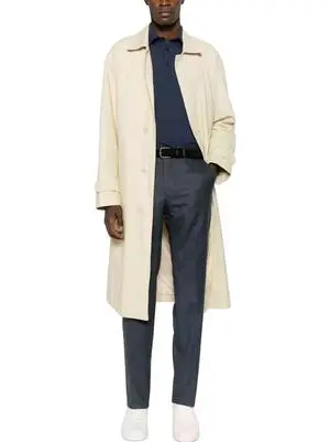Zegna Long-sleeved Polo Shirt - Blue