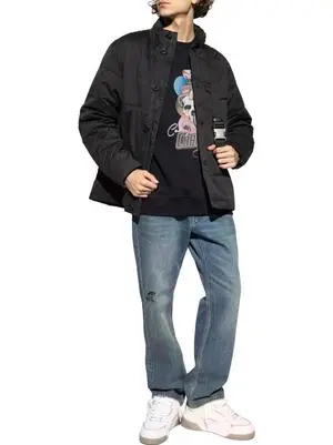 Paul Smith Quilted High Neck Jacket - Black