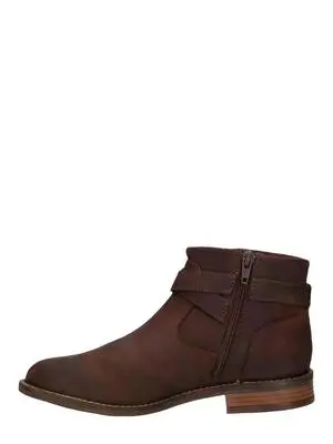 CLARKS Clarks Originals Brean Ankle Boots With Side Zip And Buckle Detail
