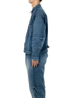 Mihara Yasuhiro Denim Button Jacket - Blue