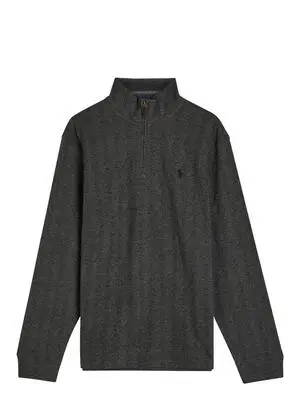 Polo Ralph Lauren Herringbone Cotton Sweatshirt - Black