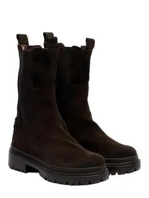 Bogner Suede Chelsea Boots - Brown