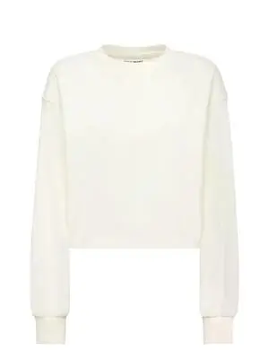 PLEIN SPORT Embroidered Logo Sponge Sweatshirt - Neutrals