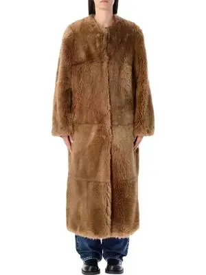 STAND STUDIO Hilma Single-breasted Coat - Brown