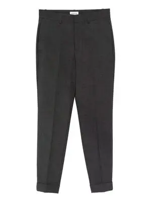P.a.r.o.s.h Tailored Trousers With Turn-up Cuffs - Grey