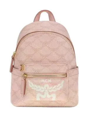Mcm Stark Lauretos Chain Backpack - Pink
