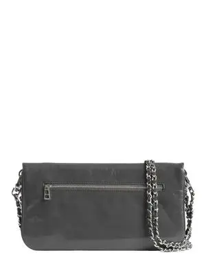 Zadig&Voltaire Humberto Cruz Rock Chain Clutch Bag - Grey