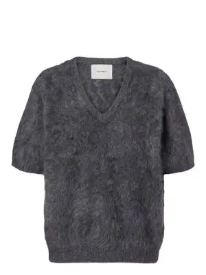 LISA YANG Lisa Yang Cashmere V-Neck Sweater Grey