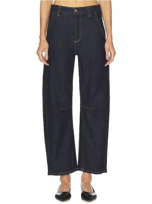 PISTOLA Beau Seamed Horseshoe Jeans - Blue