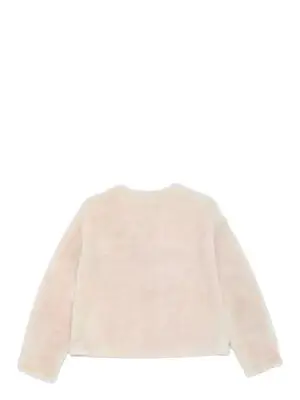LISKA Faux Fur Button-front Jacket - Neutrals