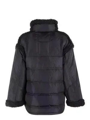 STAND STUDIO Puffer Jacket With Trim - Black