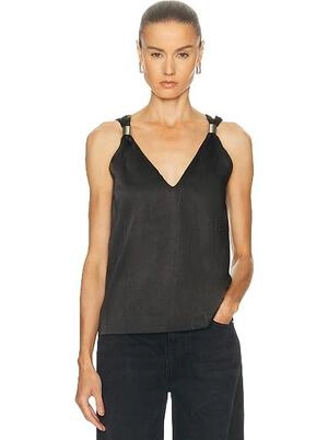 Brandon Maxwell Drew Tank Top - Black