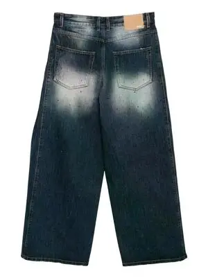 We11Done Embellished Straight-leg Jeans - Blue