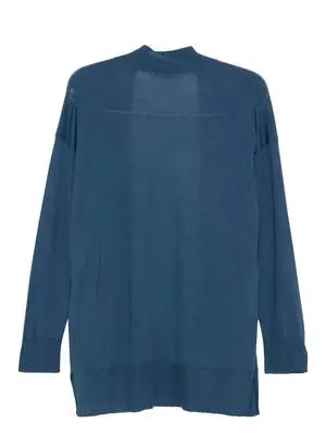 LE TRICOT PERUGIA Open Front Cardigan - Blue
