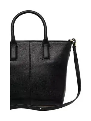 Barbour Birch Leather Tote Bag - Black