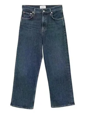 AGOLDE Ren High Rise Wide Leg Jeans - Blue