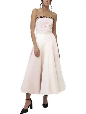 NAFSIKA SKOURTI Strapless A-line Dress - Pink