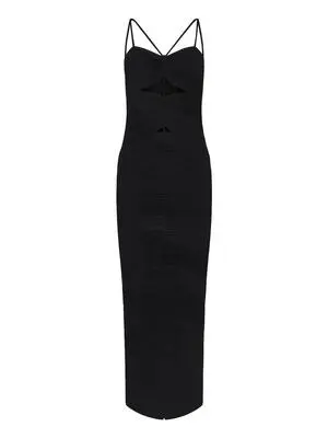 Altuzarra Ribbed Cut-out Maxi Dress - Black
