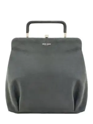 Giorgio Armani Frame Logo-detail Tote Bag - Grey
