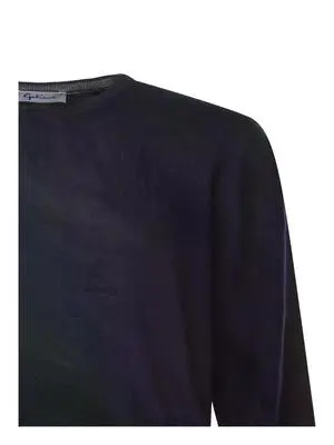 GALIANO Galiano Crew Neck Long Sleeve Sweater Blue