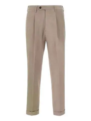 DEVORE INCIPIT Pleated-front Trousers - Neutrals