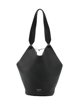 Khaite Lotus Chain Mini Shoulder Bag Black