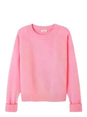 American Vintage Vitow Ribbed Sweater - Pink