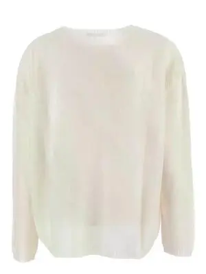 M.S.M. Crew Neck Long Sleeve Sweater - Neutrals