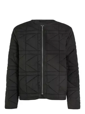 Karl Lagerfeld Quilted Zip Jacket - Black