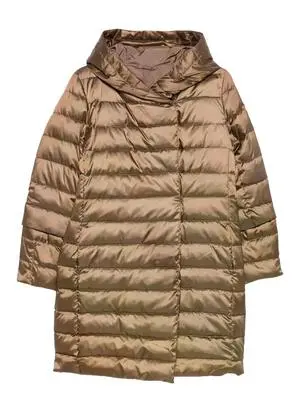 Max Mara Max Mara Novef Hooded Coat Brown