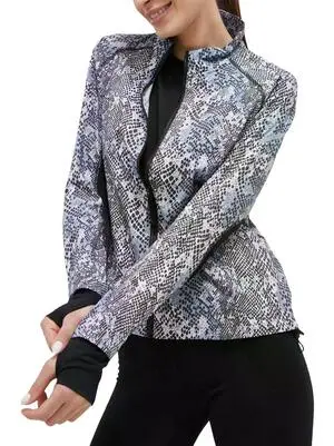 ADIDAS Zip-Up Jacket With Snakeskin Print