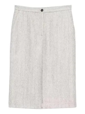 Antonelli Firenze Wisky Button Skirt - Grey