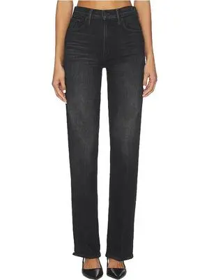 MOTHER The Rambler Zip Heel Jeans In Wash - Black