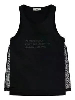 GMBH Round Neck Tank Top - Black