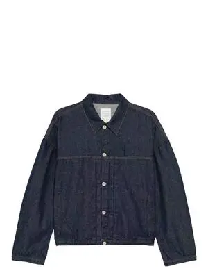 KURO Button-fastening Denim Jacket - Blue