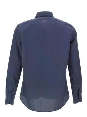 MARCHESANI Striped Button-down Shirt - Blue