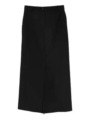 FRENKEN Triple Slit Skirt - Black