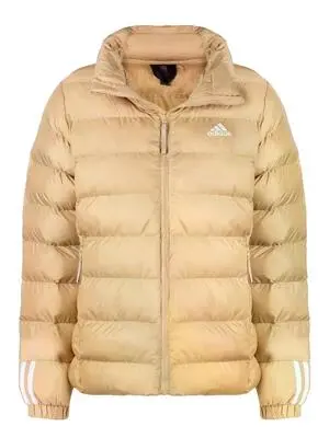 Adidas Embroidered Logo Padded Jacket - Neutrals