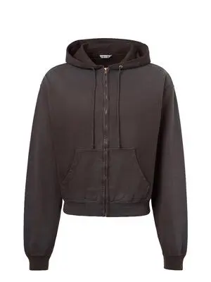 Auralee Cotton Jersey Hoodie - Black