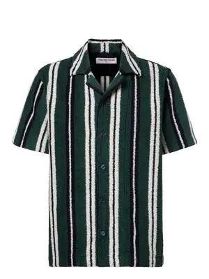 Orlebar Brown Griffith Striped Terry Bowling Shirt - Multicoloured